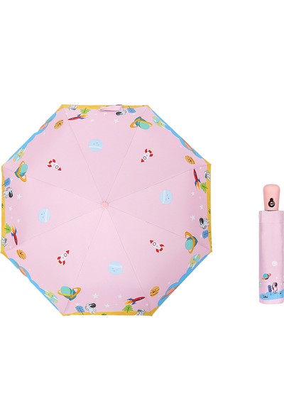 Gentisy Çocuklar İçin Rengarenk Sevimli Desenli Taşınabilir ve Katlanabilir Şemsiye (Yurt Dışından)