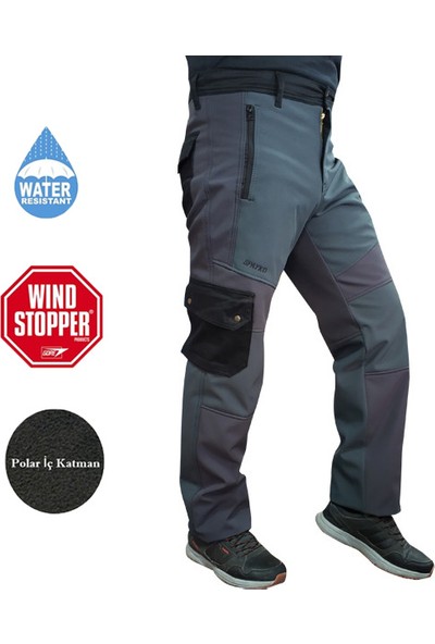 Spayko PNT-611 Softshell Pantolon Gri-Petrol Yeşili 44 Spayko PNT-611 Softshell Pantolon Gri-Petrol Yeşili 44