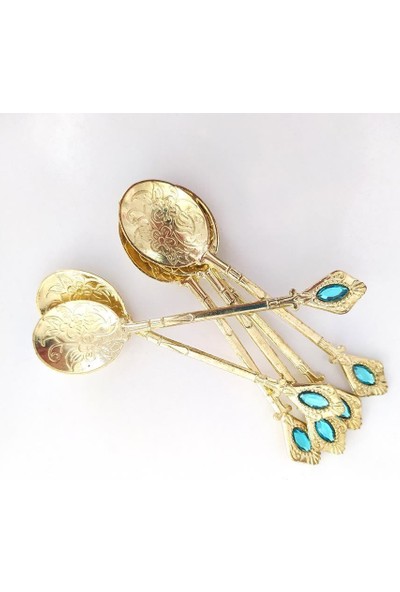 Vip Plus Hürrem Sultan Osmanlı Motifli Otantik Çay Kaşığı 12 Adet