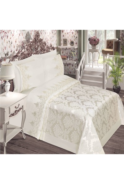 Belloo Home Sultan Fransız Şönil Çift Kişilik Pike Takımı