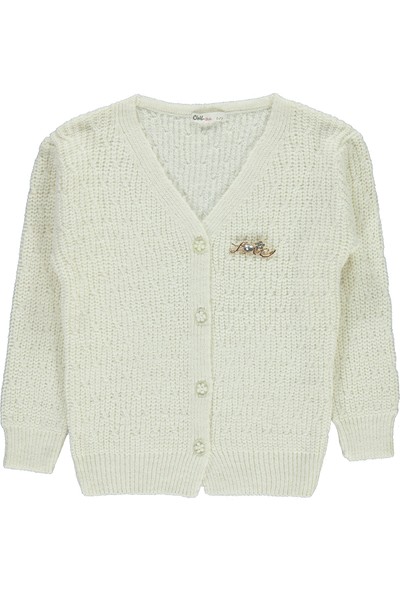 Civil Girls Civil Gils Kız Çocuk Hırka 10-13 Yaş Ekru