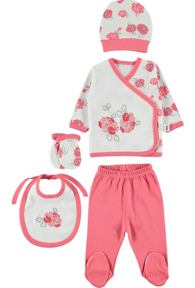 Civil Baby Kız Bebek 5'li Zıbın Takımı Yenidoğan Narçiçeği