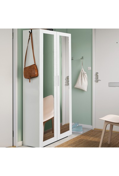 Dekorex PRT-212A-BEYAZ -Iki Kapaklı Portmanto Dekorex PRT-212A-BEYAZ -Iki Kapaklı Portmanto