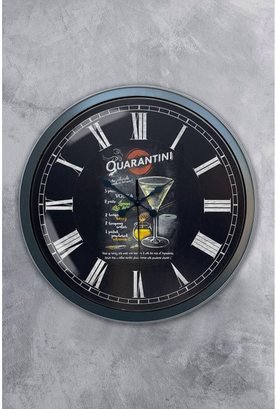 Evcimen Store 40 cm Antrasit Metal Cafe Duvar Saati Evcimen Store 40 cm Antrasit Metal Cafe Duvar Saati