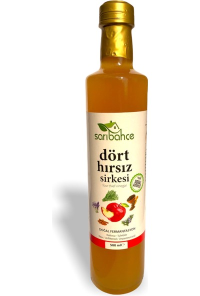 Dört Hırsız Sirkesi Doğal Fermente 500 ml