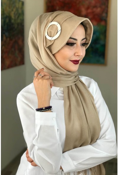 Butik Ambar Sütlü Kahve Şapka Şal Butik Ambar Sütlü Kahve Şapka Şal