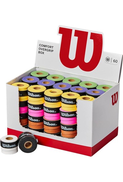 Wilson Comfort Overgrip Box 60LI Kutuda Karışık Renkli Overgrip WR8410701001 Wilson Comfort Overgrip Box 60LI Kutuda Karışık Renkli Overgrip WR8410701001