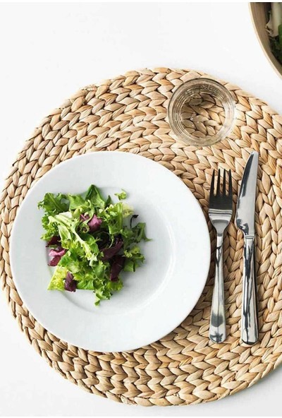 Homenıva El Yapımı Lüx Örme Hasır Bambu Amerikan Servis Supla Homenıva El Yapımı Lüx Örme Hasır Bambu Amerikan Servis Supla