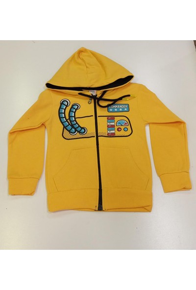 Pupini Kids Commander Baskılı Erkek Cocuk Kapüşonlu 2 Ip Hırka Pupini Kids Commander Baskılı Erkek Cocuk Kapüşonlu 2 Ip Hırka
