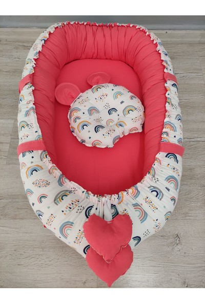 Babynest Dünyası Gökkuşağı ve Mercan Orijinal Babynest, ve Yastık