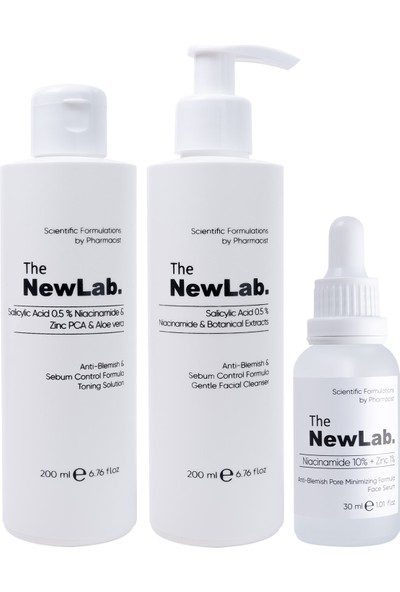 The NewLab. Sivilce ve Siyah Nokta Önleyici Gözenek Sıkılaştırıcı Bakım Seti