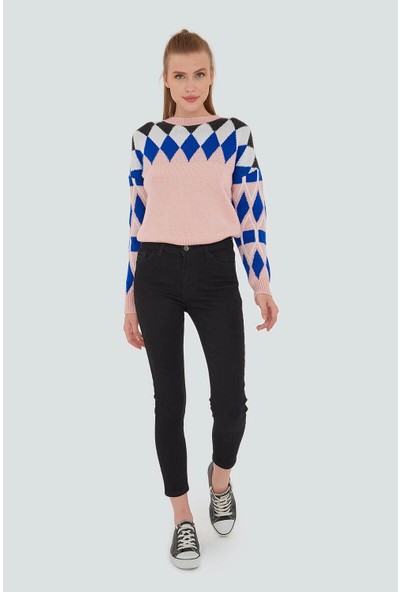 Fashion Friends 21K0565K1 Kadın Yüksek Bel Skınny Pantolon