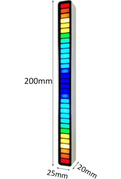 Gaman Rgb Çubuk Sese Duyarlı Ekolayzer Şarjlı-Taşınabilir Gaman Rgb Çubuk Sese Duyarlı Ekolayzer Şarjlı-Taşınabilir