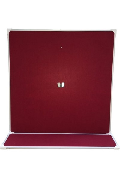 Dartsan Dartboard Arkalık. Metal Kenarlı, Raf Aksesuarlı. Kırmızı. Dartsan