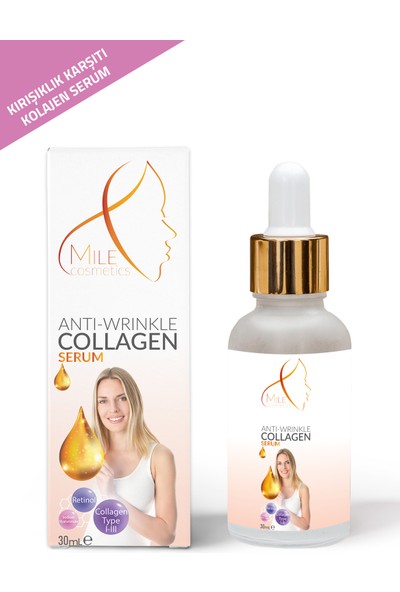 Xmile Kırışıklık Karşıtı Kolajen Serum Cilt Yenileyici ve Dolgunlaştırıcı Antioksidan 30 ml Xmile Kırışıklık Karşıtı Kolajen Serum Cilt Yenileyici ve Dolgunlaştırıcı Antioksidan 30 ml