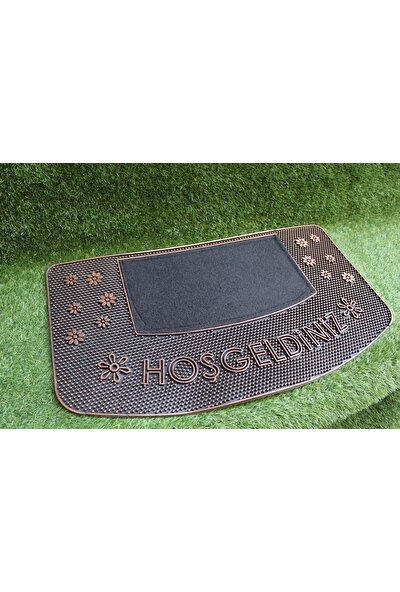 Atasoy Zemin Kaymaz Taban Kapı Önü Hoşgeldin Dekoratif Paspas