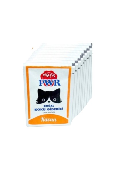 Magic Power Kavun Aromalı Kedi Kumu Koku Giderici 25 gr - 5'li Magic Power Kavun Aromalı Kedi Kumu Koku Giderici 25 gr - 5'li