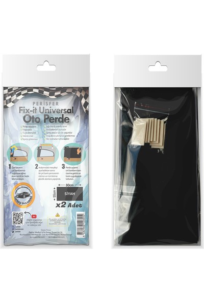 Perisfer Tüm Araç Modellerine Uygun Ekstra Geniş Pratik Araç Perdesi