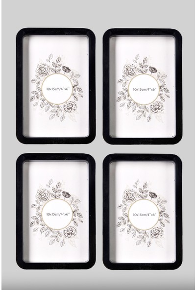 Yeditepe Hayat Fotoğrafçılık 4'lü 10 x 15 Çerçeve Siyah Renk Yeditepe Hayat Fotoğrafçılık 4'lü 10 x 15 Çerçeve Siyah Renk