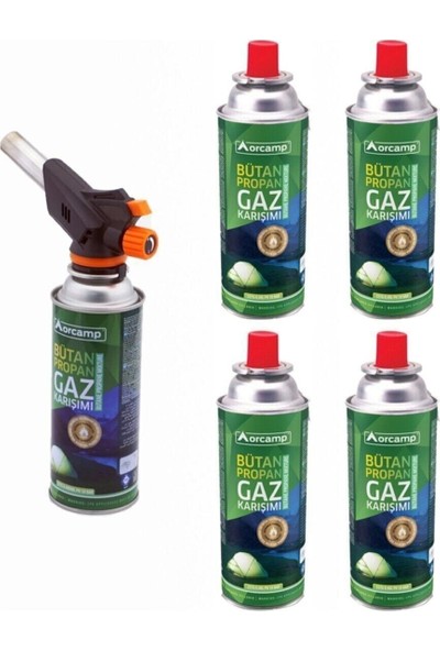 Orcamp Orgaz CX-500-227 Çakmaklı Pürmüz + 5'li Gaz Kartuşu Orcamp Orgaz CX-500-227 Çakmaklı Pürmüz + 5'li Gaz Kartuşu