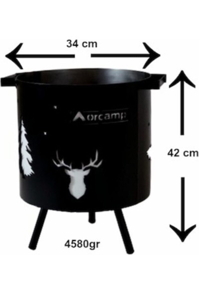 Orcamp Orgaz Doğa Orman Ateş Kamp Şöminesi DS-340 Orcamp Orgaz Doğa Orman Ateş Kamp Şöminesi DS-340
