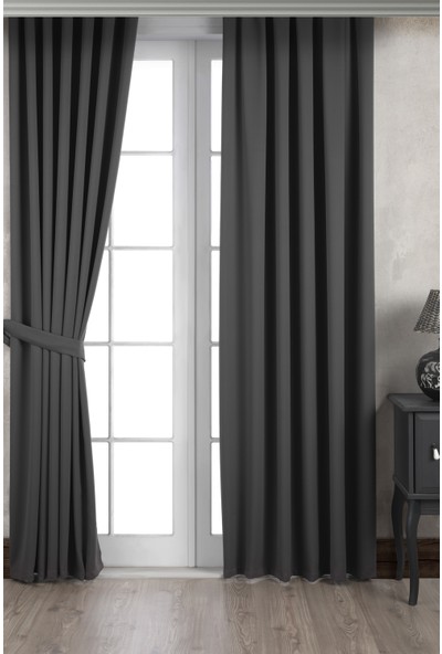 Fushia 150 x 230 cm. Blackout Karartma Güneşlik Perde Antrasit