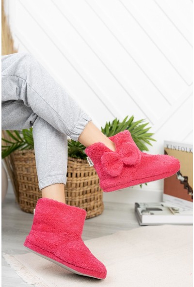 Modafrato Rp-Papyon Kadın Panduf Ev Ayakkabısı Ev Botu