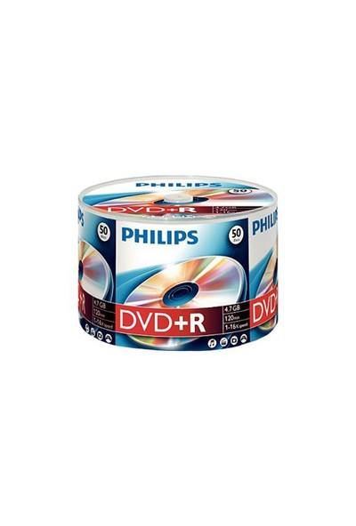 Philips DVD(+R) 4,7GB 16X 50'li Spindle Philips DVD(+R) 4,7GB 16X 50'li Spindle