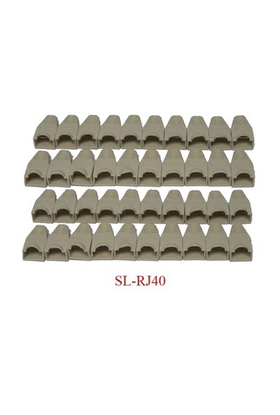 S-Link Sl-Rj40 Rj45 25 Li Paket Gri Jack Kılıfı S-Link Sl-Rj40 Rj45 25 Li Paket Gri Jack Kılıfı