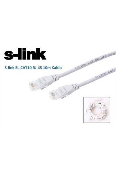 S-Link Sl-Cat10 10M Cat5e/Utp Patch Kablo