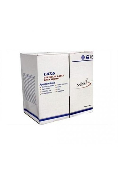 S-Link Sl-Cat608 Cat6 24Awg Cca 305Mt Kablo