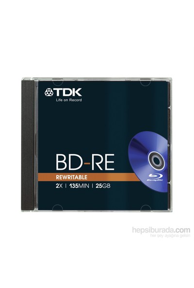 TDK Tekli Blu-Ray Kalın Kutu 2x 25GB BD-RE TDK Tekli Blu-Ray Kalın Kutu 2x 25GB BD-RE