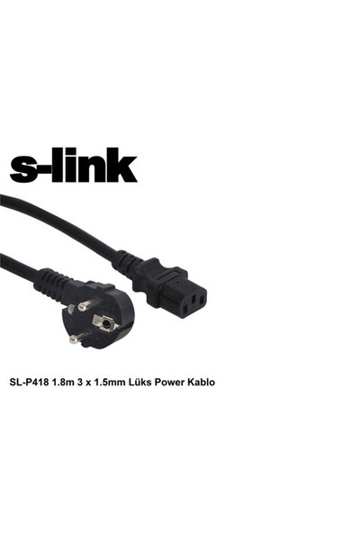 S-Link Sl-P418 1.8M 3 X 1.5Mm Power Kablo