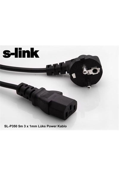 S-Link Sl-P350 5M 3 X 1Mm Lüks Power Kablo