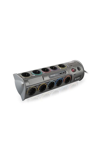 S-Link Swapp Sp10af_Usb 3.1A 1.8M 1.5Mm2 10Lu Akım Kor. Gri + 2 Usb Port 3100Ma 5V Priz S-Link Swapp Sp10af_Usb 3.1A 1.8M 1.5Mm2 10Lu Akım Kor. Gri + 2 Usb Port 3100Ma 5V Priz