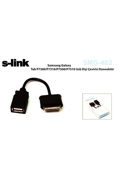 S-Link Smg-402 Samsung Galaxy Tab P7300/P7310/P7500/P7510 Usb Dişi Çevirici Otg Kablo S-Link Smg-402 Samsung Galaxy Tab P7300/P7310/P7500/P7510 Usb Dişi Çevirici Otg Kablo
