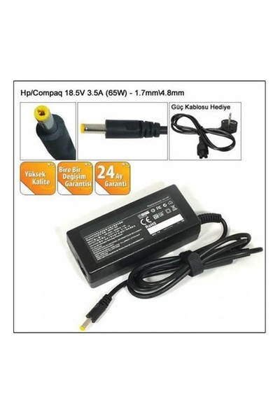 Hp Ad32 18.5V-3.5A (4.8*1.7) H304 Notebook Adaptörü Hp Ad32 18.5V-3.5A (4.8*1.7) H304 Notebook Adaptörü