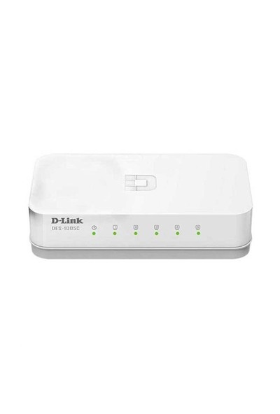 D-LINK 5 PORT 10/100 MBPS YÖNETİLEMEZ PLASTİK SWITCH DES-1005C D-LINK 5 PORT 10/100 MBPS YÖNETİLEMEZ PLASTİK SWITCH DES-1005C