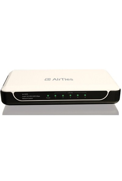 Airties Air 0205 5 Portlu 10/100/1000Mbps Gigabit Ethernet Switch Airties Air 0205 5 Portlu 10/100/1000Mbps Gigabit Ethernet Switch