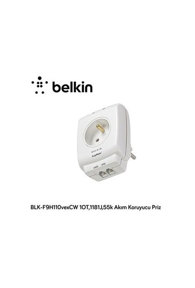 Belkin Blk-F9h110vexcw 1Ot,1181J,55K Akım Koruyucu Priz