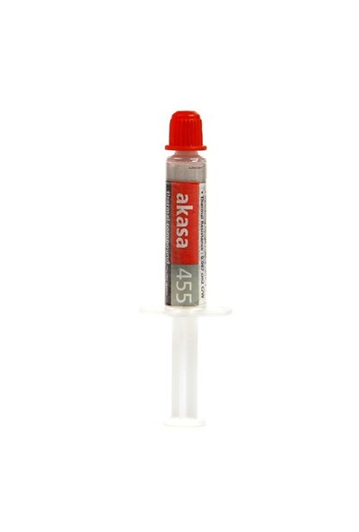 Akasa 455 Yüksek Performanslı Silikon Tabanlı Termal Macun (1.5GR) AK-455 Akasa 455 Yüksek Performanslı Silikon Tabanlı Termal Macun (1.5GR) AK-455