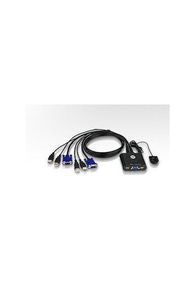 Aten Cs22U-A7 2-Port Usb Vga Kablo Kvm Switch