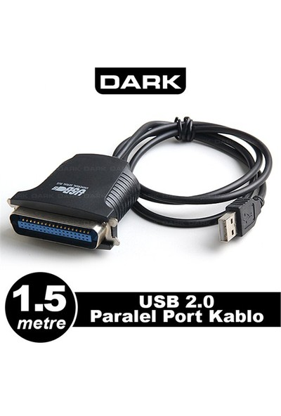 Dark USB/LPT Dönüştürücü Printer Kablosu (150cm) (DK-CB-USB2XLPT) Dark USB/LPT Dönüştürücü Printer Kablosu (150cm) (DK-CB-USB2XLPT)