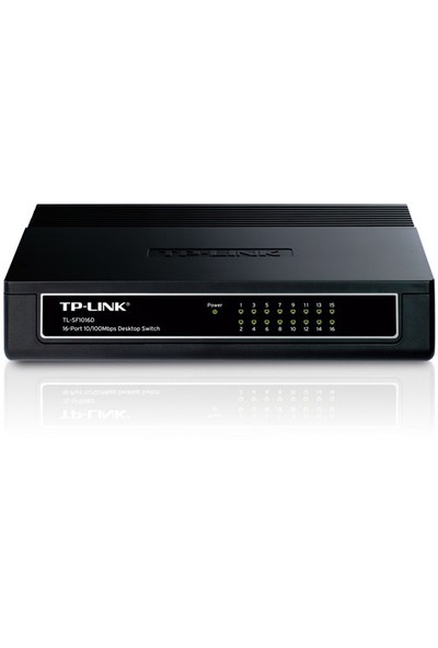 TP-LINK TL-SF1016D 16-Port 10/100Mbps Tak ve Kullan % 70 Enerji Tasarruflu Switch TP-LINK TL-SF1016D 16-Port 10/100Mbps Tak ve Kullan % 70 Enerji Tasarruflu Switch