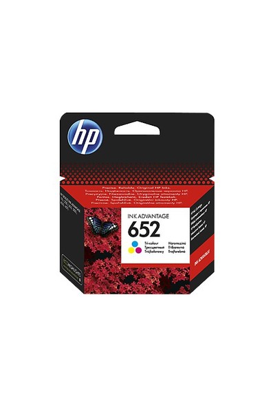 HP 652 Renkli Mürekkep Kartuşu F6V24AE