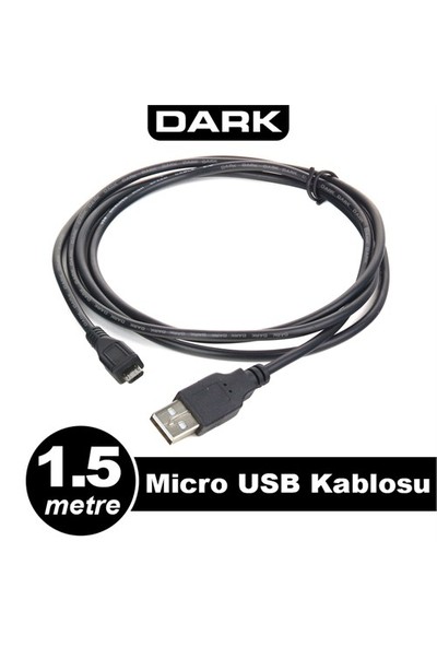Dark Micro USB 2.0 Şarj Data Kablosu (DK-CB-USB2MICROL150) Dark Micro USB 2.0 Şarj Data Kablosu (DK-CB-USB2MICROL150)