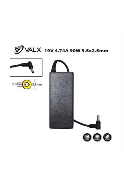 Valx La-19055 19V 4.74A 90W Notebook Adaptör Valx La-19055 19V 4.74A 90W Notebook Adaptör