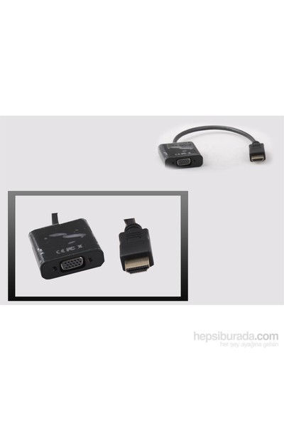 Vcom Cg591-B Hdmı Erkek To Vga Dişi Dönüştürücü Vcom Cg591-B Hdmı Erkek To Vga Dişi Dönüştürücü