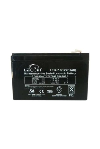 Leoch 12V 7AH Bakımsız Kuru Akü BT-BI20010