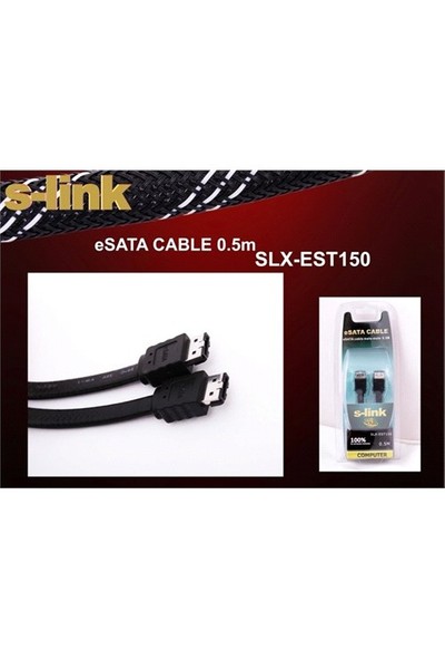 S-Link Slx-Est150 E-Sata 50Cm Kablosu S-Link Slx-Est150 E-Sata 50Cm Kablosu